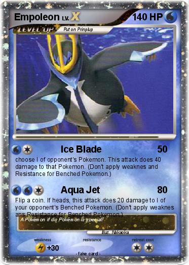 Pokémon Empoleon 751 751 - Ice Blade - My Pokemon Card