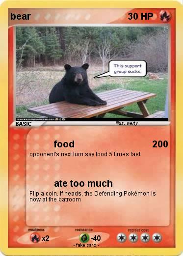 Pokémon bear 513 513 - food - My Pokemon Card