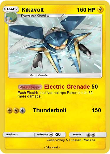 Pokémon Kikavolt - Electric Grenade - My Pokemon Card