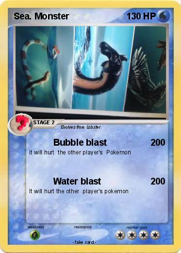 Pokémon Sea Monster 69 69 - Bubble blast - My Pokemon Card