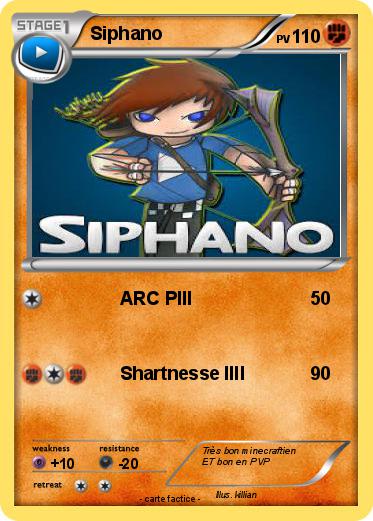 Pokémon Siphano 105 105 - ARC PIII - Ma carte Pokémon