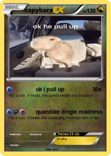 Pokémon capybara 48 48 - ok i pull up - My Pokemon Card