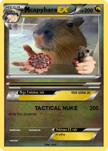 Pokémon capybara 49 49 - TACTICAL NUKE - My Pokemon Card