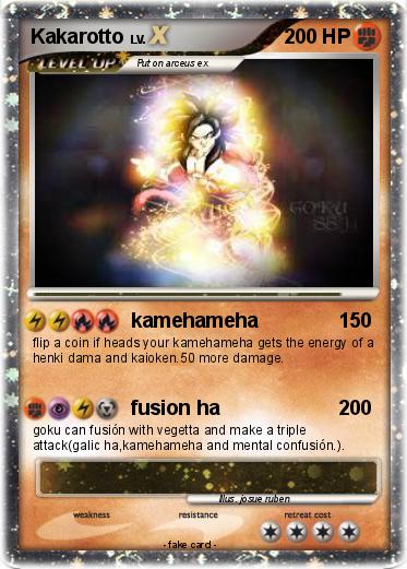 Pokémon Kakarotto 4 4 - kamehameha - My Pokemon Card