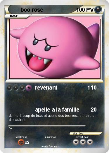 Pokémon boo rose - revenant 1 - Ma carte Pokémon
