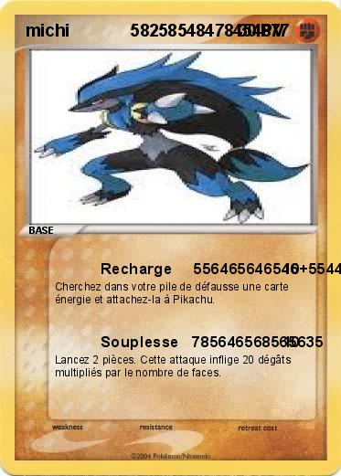 Pokémon michi 58258548478454877 58258548478454877 - Recharge ...