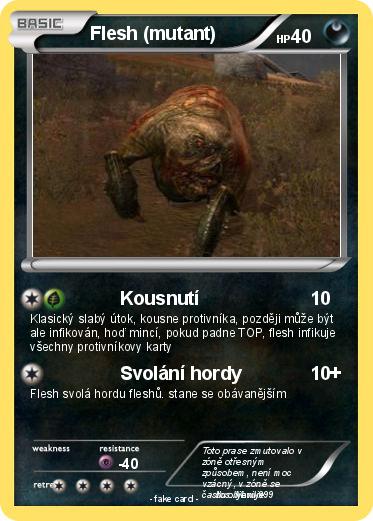 Pokémon Flesh mutant - Kousnutí - My Pokemon Card