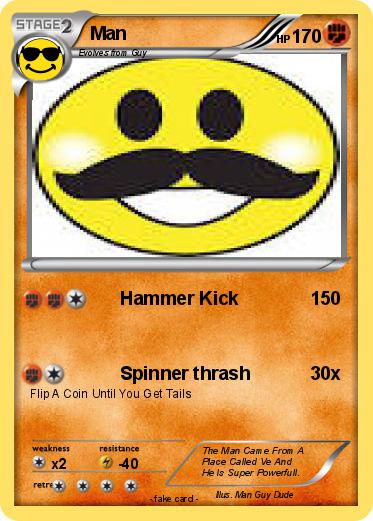 Pokémon Man 600 600 - Hammer Kick - My Pokemon Card