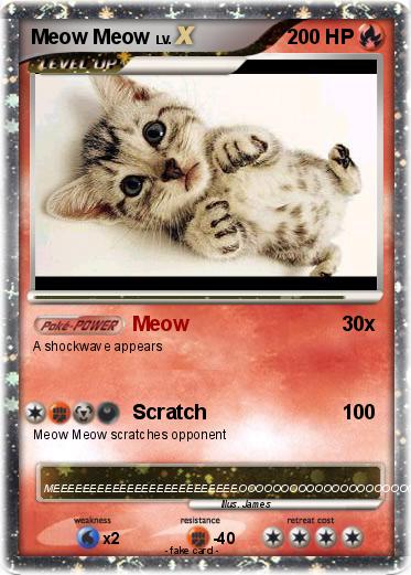 Pokémon Meow Meow 19 19 - Meow - My Pokemon Card