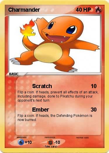Pokémon Charmander 702 702 - Scratch - My Pokemon Card
