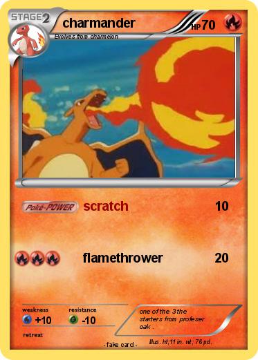Pokémon charmander 1828 1828 - scratch - My Pokemon Card