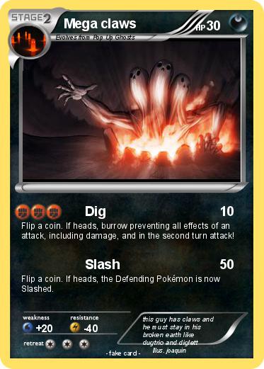 Pokémon Mega claws - Dig - My Pokemon Card