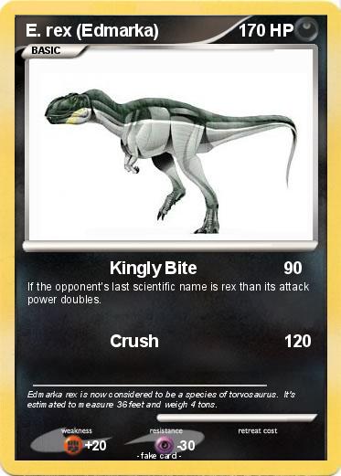 Pokémon E rex Edmarka - Kingly Bite - My Pokemon Card