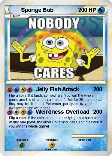 Pokémon Sponge Bob 293 293 - Jelly Fish Attack - My Pokemon Card