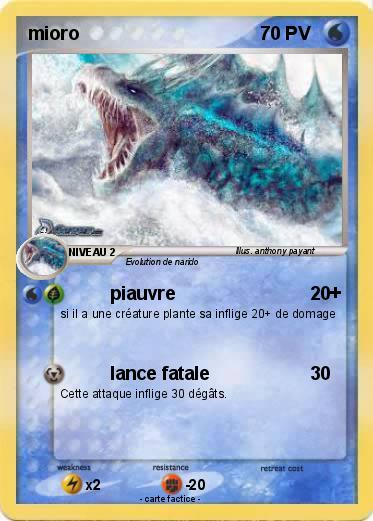 Pokémon mioro 2 2 - piauvre - Ma carte Pokémon