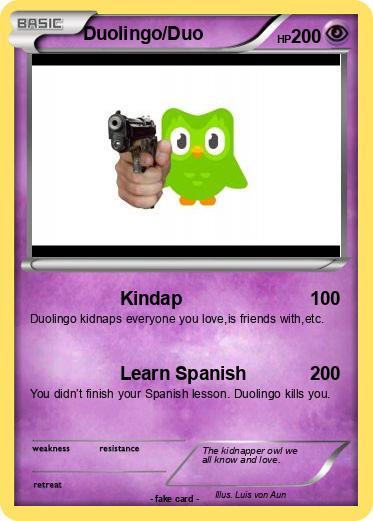 Pokémon Duolingo Duo - Kindap - My Pokemon Card