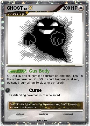 Pokémon GHOST 1758 1758 - Gas Body - My Pokemon Card
