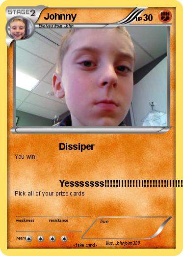 Pokémon Johnny 773 773 - Dissiper - My Pokemon Card
