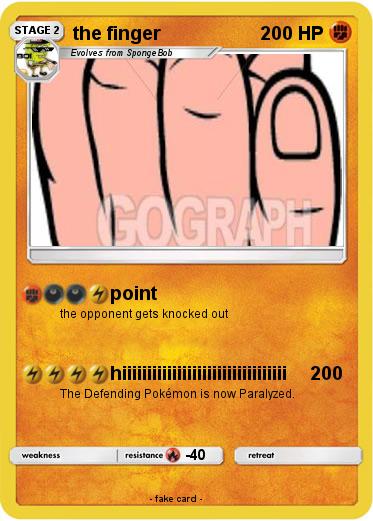 Pokémon the finger 14 14 - point - My Pokemon Card