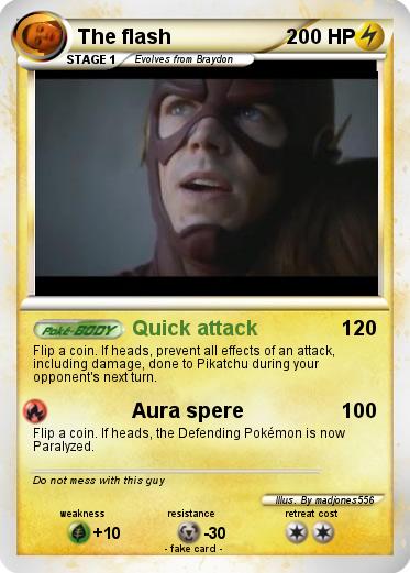 Pokémon The flash 231 231 - Quick attack - My Pokemon Card