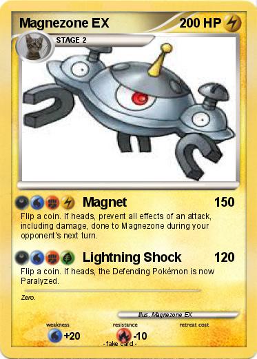 Pokémon Magnezone EX 10 10 - Magnet - My Pokemon Card