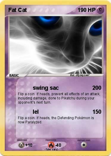 Pokémon Fat Cat 324 324 - swing sac - My Pokemon Card