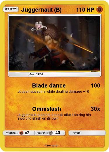 Pokémon Juggernaut B - Blade dance - My Pokemon Card