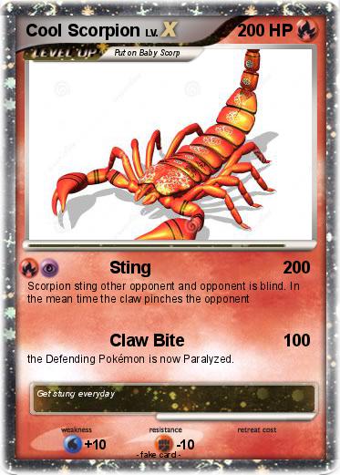 Pokémon Cool Scorpion - Sting - My Pokemon Card
