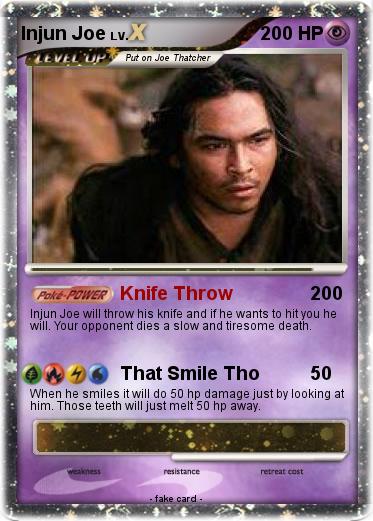 Pokémon Injun Joe 3 3 - Knife Throw - My Pokemon Card
