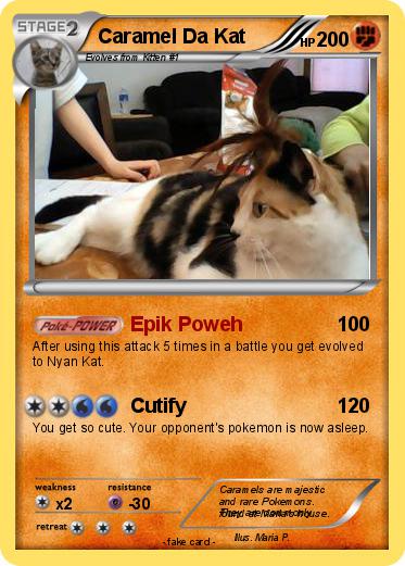 Pokémon Caramel Da Kat - Epik Poweh - My Pokemon Card