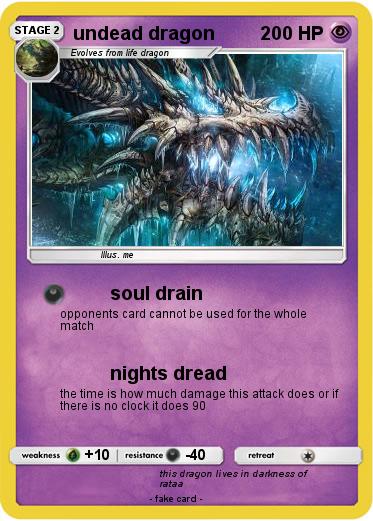 Pokémon undead dragon 9 9 - soul drain - My Pokemon Card