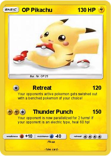 Pokémon OP Pikachu 20 20 - Retreat - My Pokemon Card