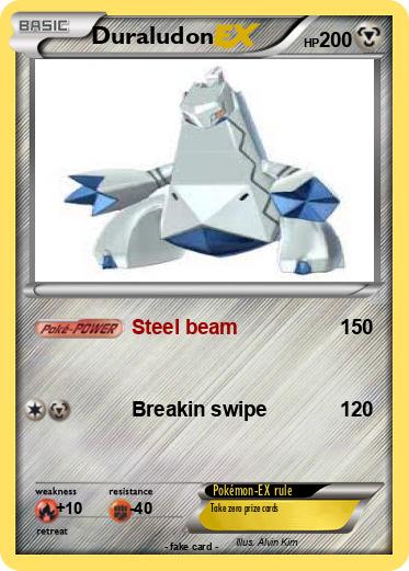 Pokémon Duraludon 14 14 - Steel beam - My Pokemon Card