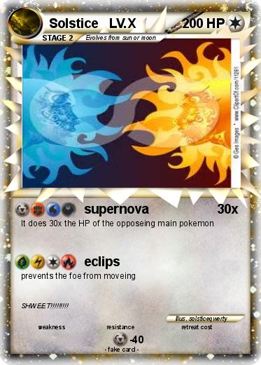 Pokémon Solstice LV X - supernova - My Pokemon Card
