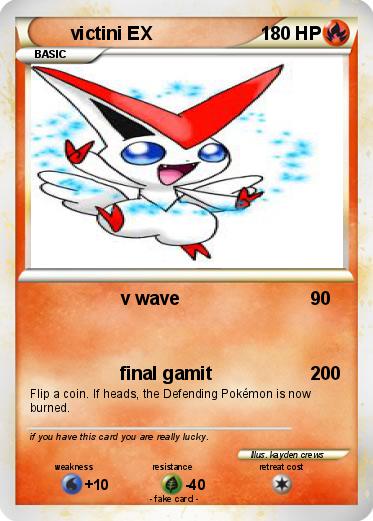 Pokémon victini EX 114 114 - v wave - My Pokemon Card