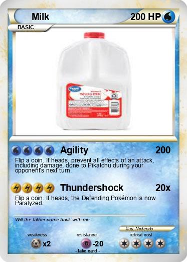 Pokémon Milk 217 217 - Agility - My Pokemon Card