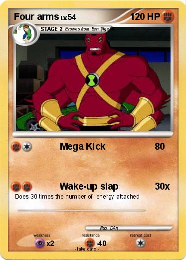 Pokémon Four arms 32 32 - Mega Kick - My Pokemon Card