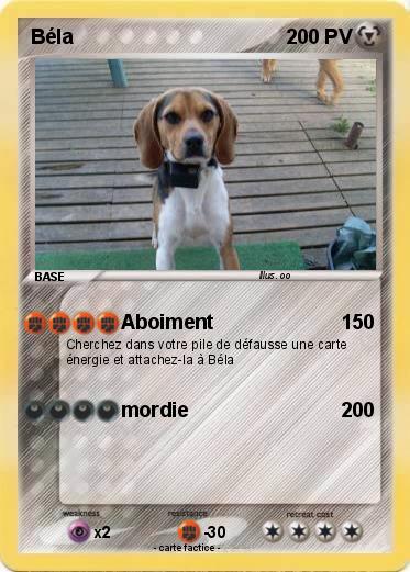 Pokémon Bela 9 9 - Aboiment - Ma carte Pokémon