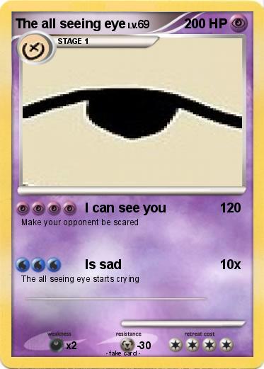 Pokémon The all seeing eye 8 8 - I can see you - My Pokemon Card