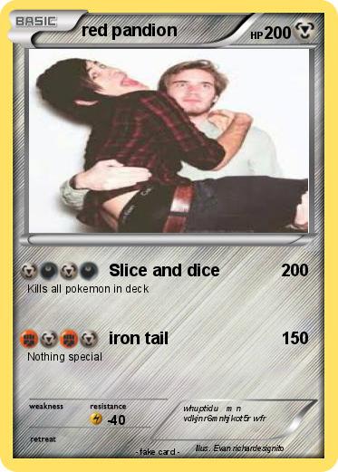 Pokémon red pandion - Slice and dice - My Pokemon Card