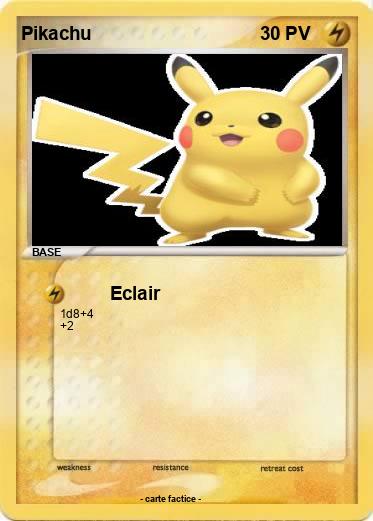 Pokémon Pikachu 23748 23748 - Eclair - Ma carte Pokémon