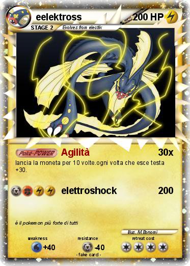 Pokémon eelektross 70 70 - Agilità - My Pokemon Card