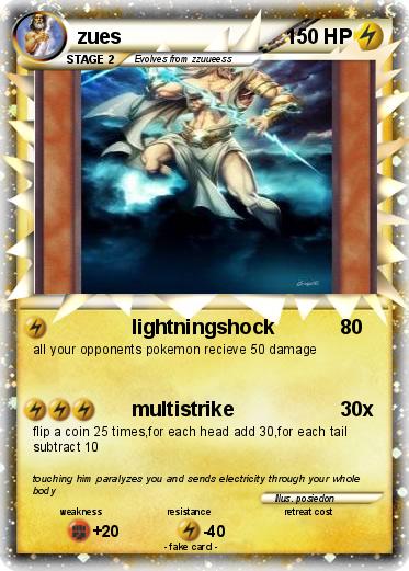 Pokémon zues 14 14 - lightningshock - My Pokemon Card