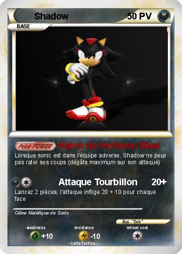 Pokémon Shadow 6398 6398 - Haîne du Hérisson Bleu - Ma carte Pokémon