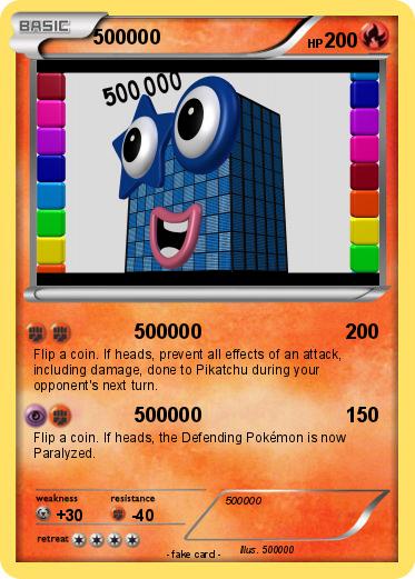 Pokémon 500000 - 500000 - My Pokemon Card