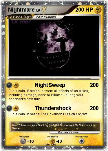 Pokémon Nightmare 1630 1630 - NightSweep - My Pokemon Card