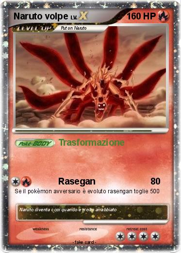 Pokémon Naruto volpe - Trasformazione - My Pokemon Card
