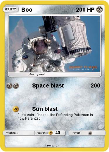 Pokémon Boo 1497 1497 - Space blast - My Pokemon Card