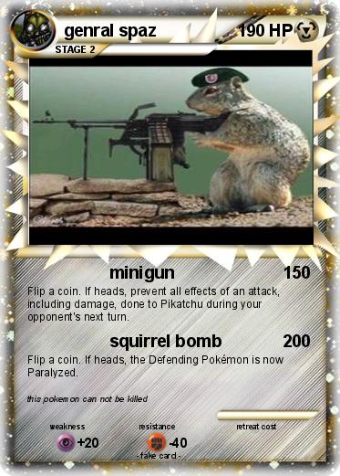 Pokémon genral spaz - minigun - My Pokemon Card
