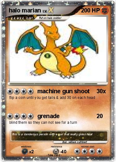Pokémon halo marian - machine gun shoot - My Pokemon Card